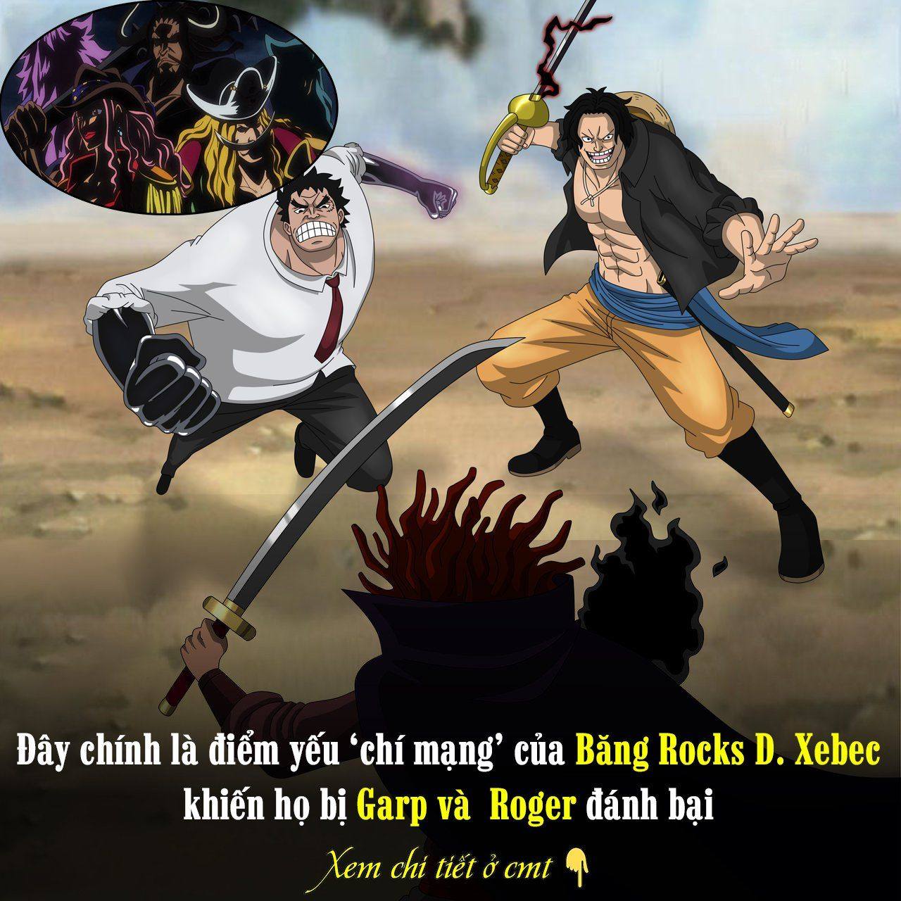 Vì sao băng Rocks D. Xebec thất bại trước Garp và Roger? - tradacafe