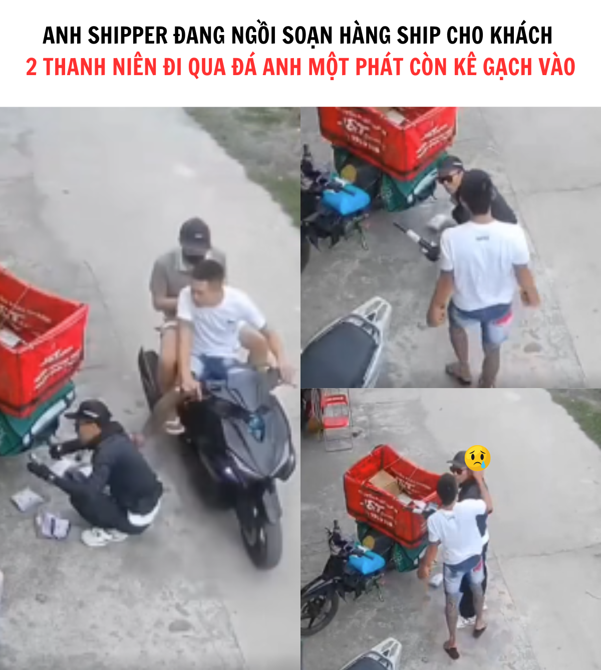 Video anh shiper bị một thanh niên var bằng gạch - tradacafe